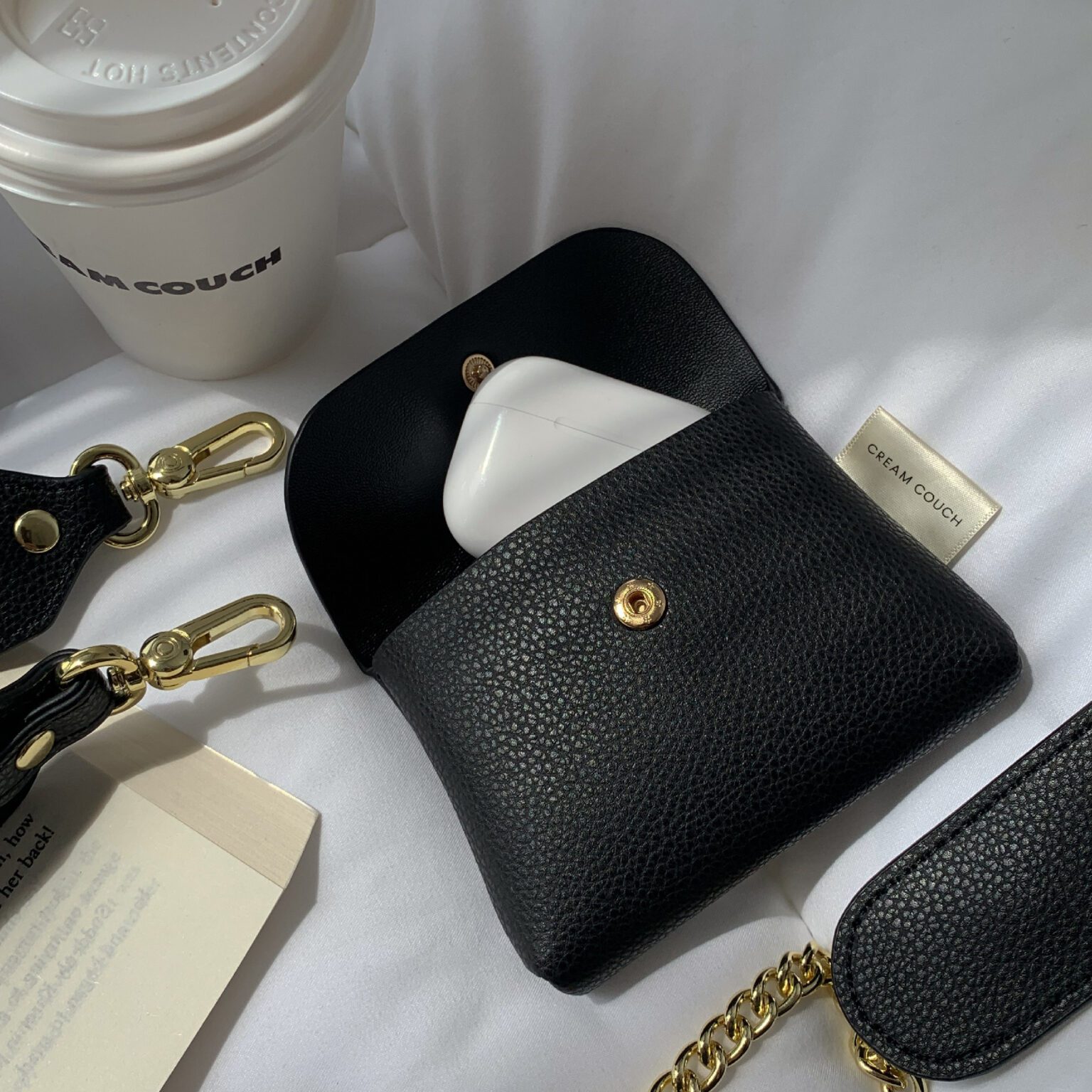 Signature Mini Pouch – Cream Couch