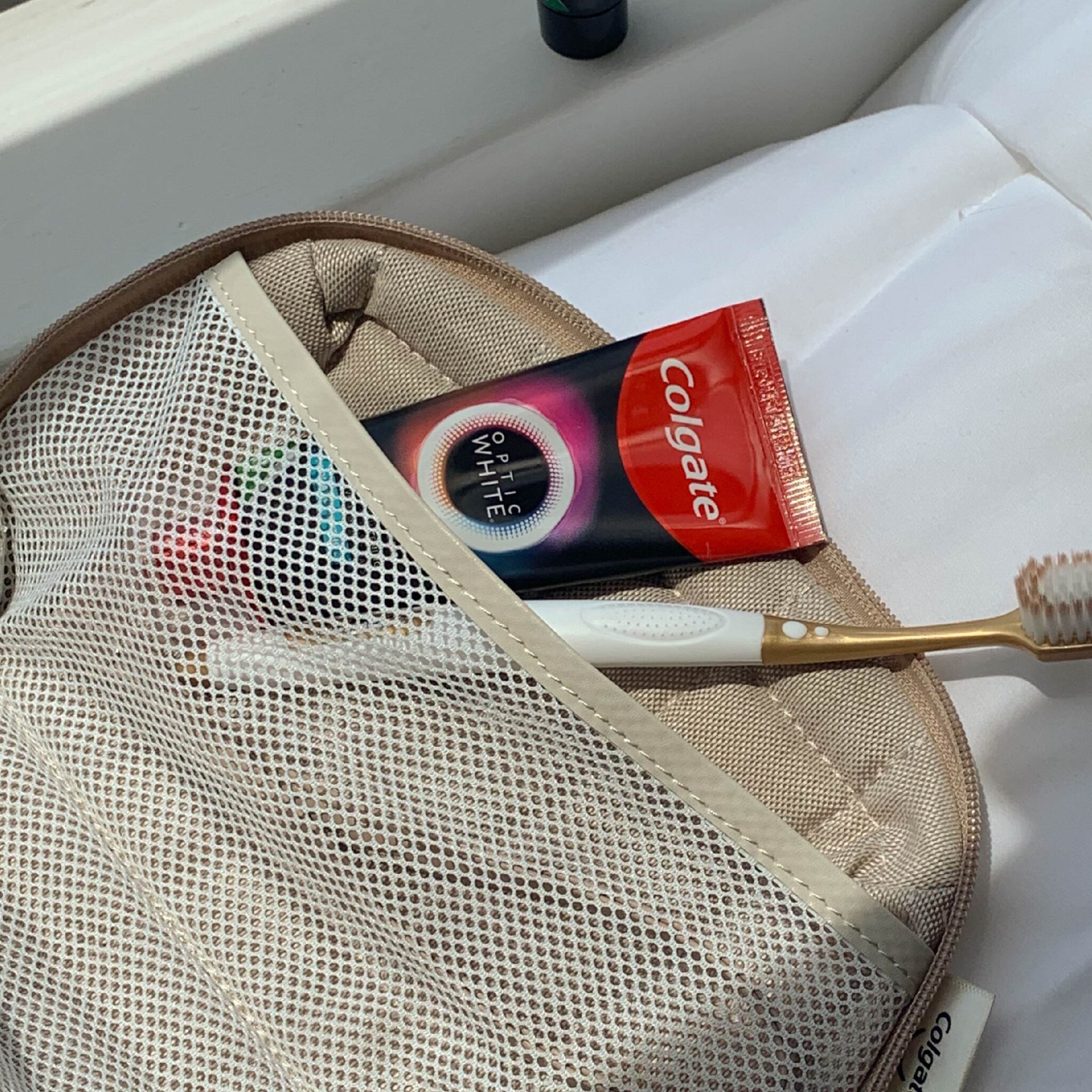 New Tote Pouch – Cream Couch