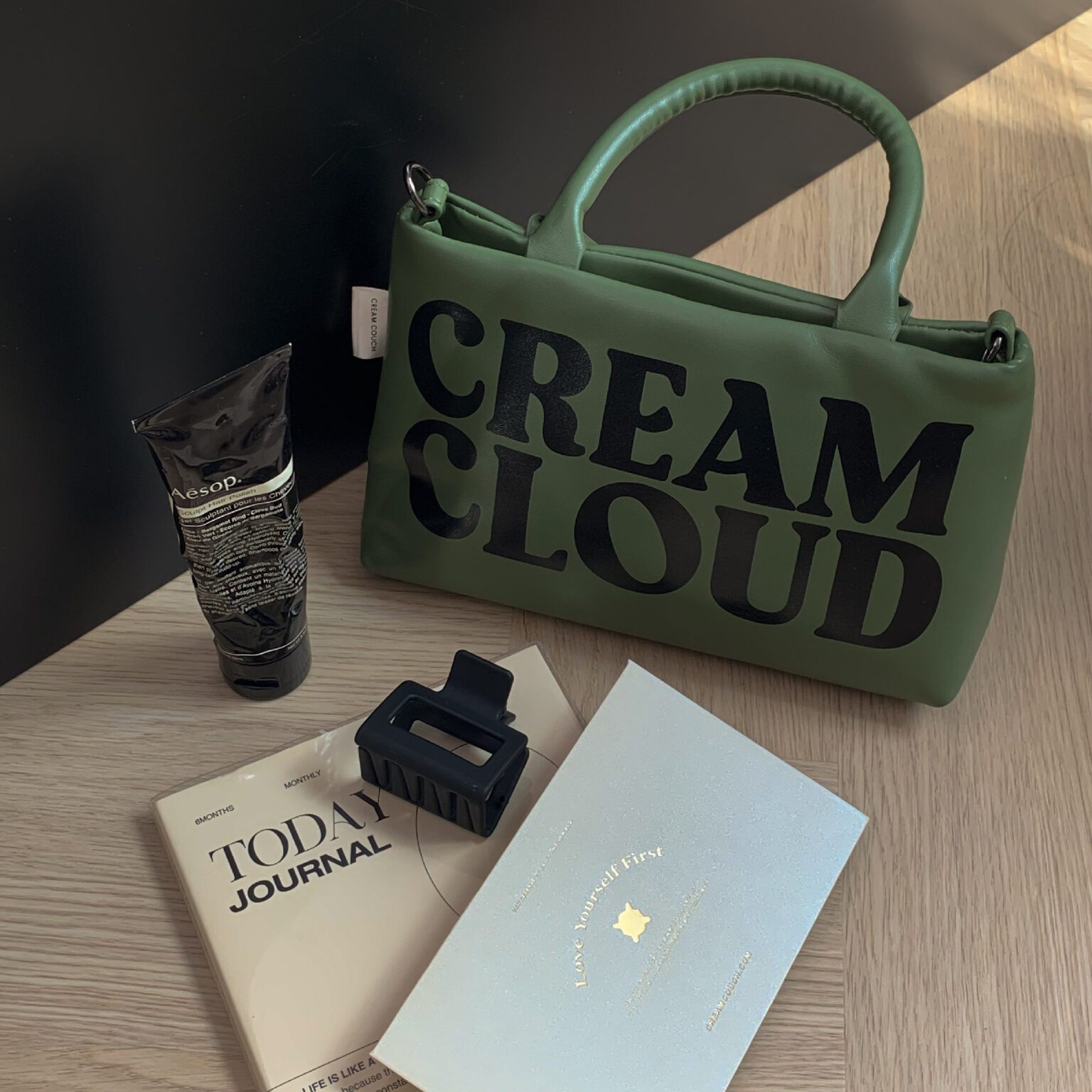 Mini Puffy Tote – Cream Couch